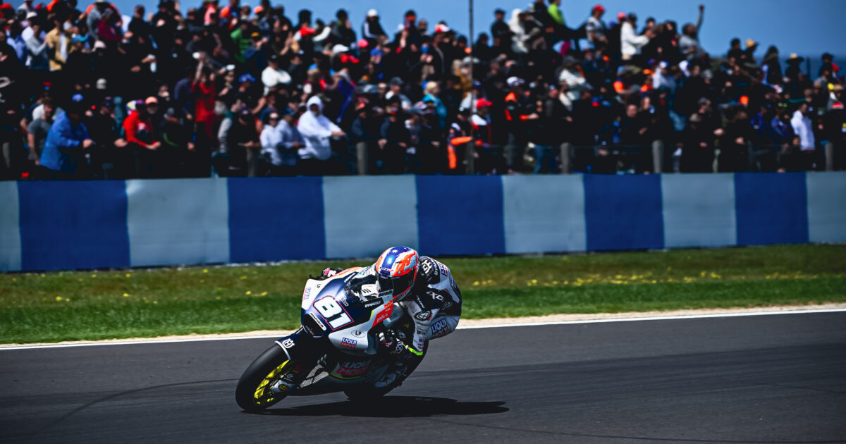 Senna Agius leads the… | Australian Motorcycle Grand Prix 2026